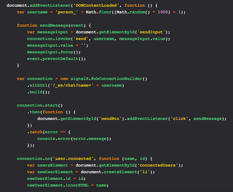 Creating A Chatroom Using Websockets And Signalr